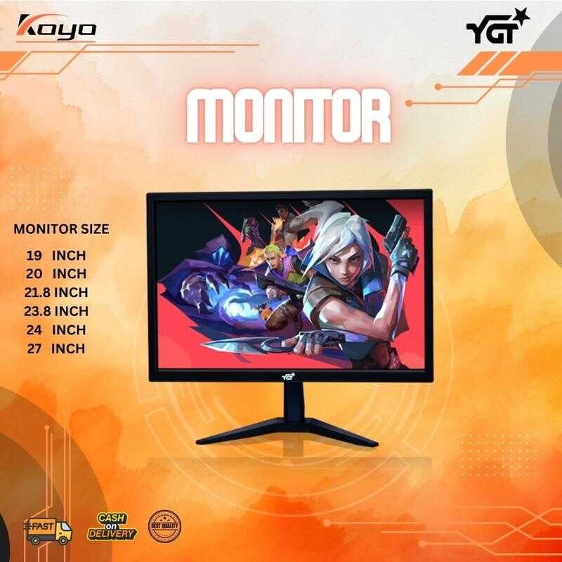 YGT 24/23.8/27/19/20/21 Inch FHD LED Monitor 4Dd | Shopee Philippines
