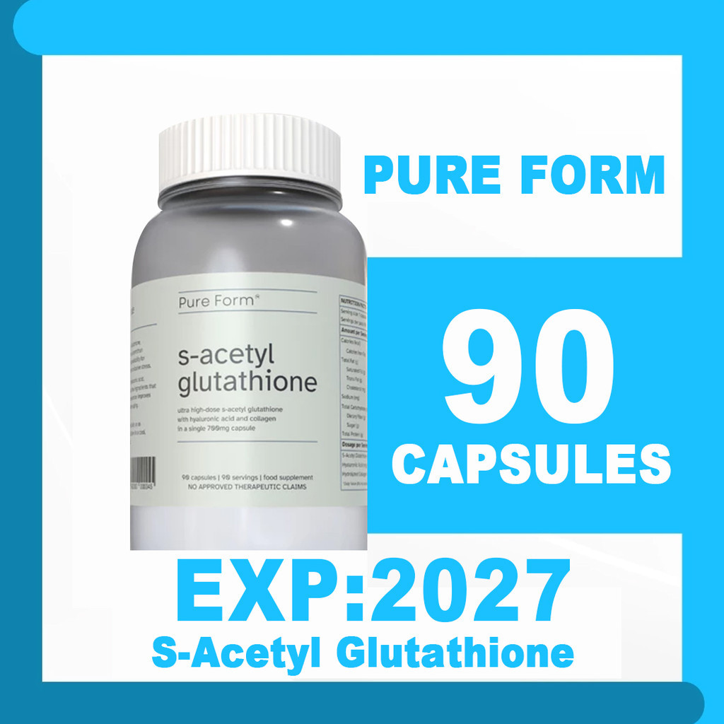 FDA SALE EXP:2027 Pure Form S-Acetyl Glutathione | 90 Cap Gluta Gen ...