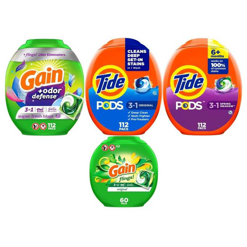 Tide Gain 3-In-1 Laundry Detergent Pods 5be | Shopee Philippines