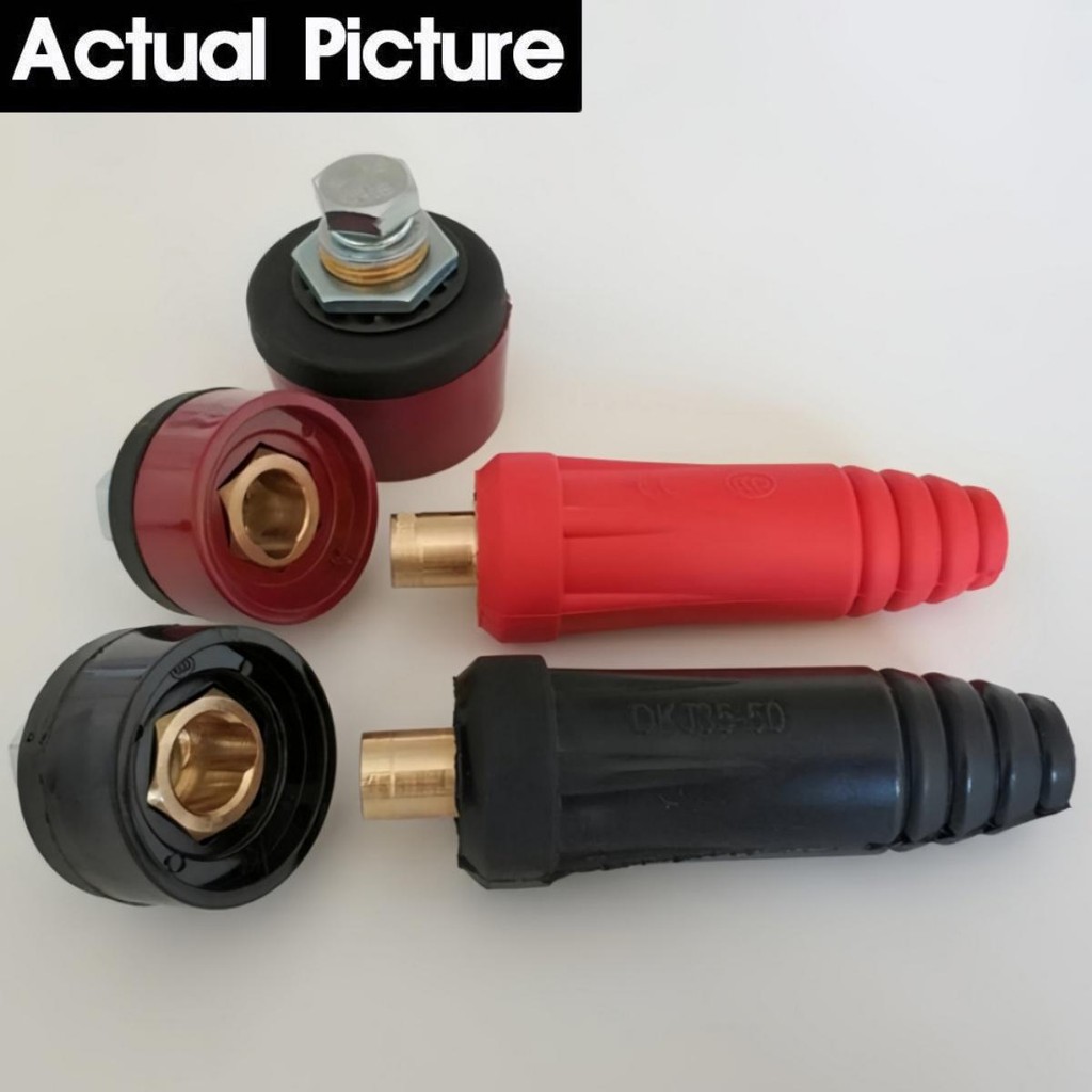 2 Pairs Welding Machine Socket Plug Quick Connector DKJ10-25 / DKJ35-50 ...