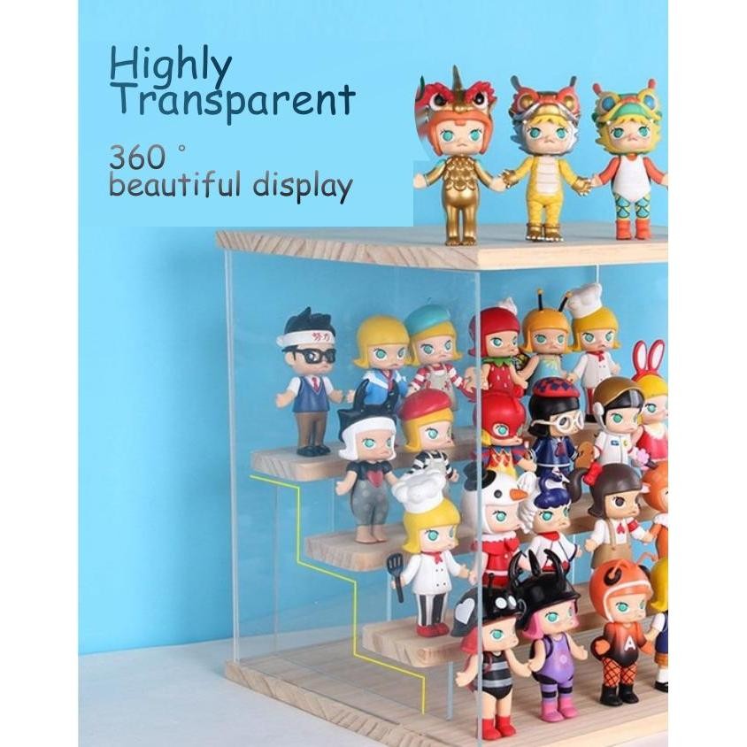 Action Figure Display Rack Acrylic Display Case Dustproof Action Figure ...