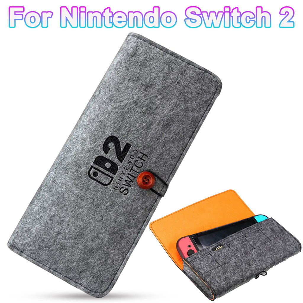 Felt Pouch Carrying Case For Nintendo Switch 2 Portable Game ...
