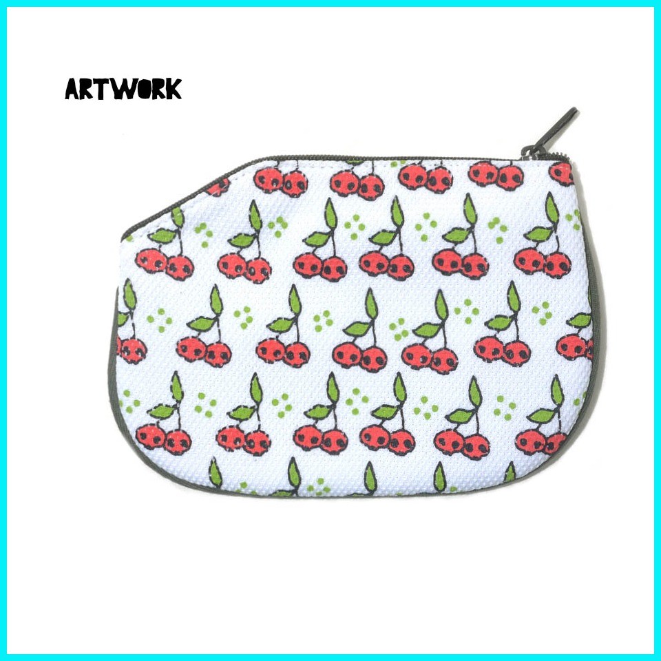 ARTWORK Cherry Skulls (Coin Purse) | Shopee Philippines