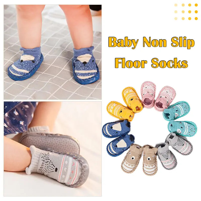 Baby Socks Rubber Soles Infant Sock Newborn Autumn Winter Floor Shoes ...