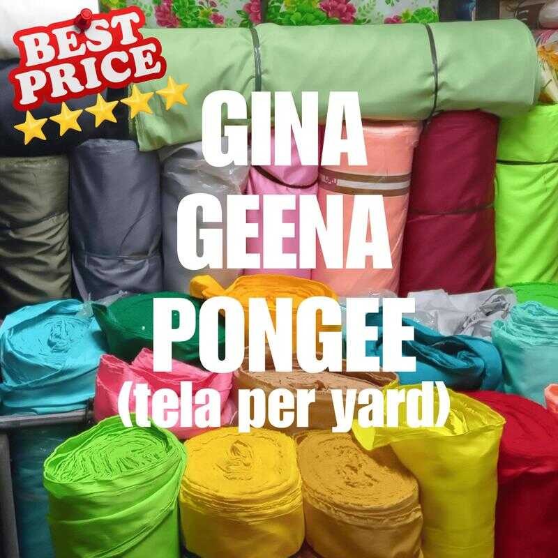 Geena/Gina/Pongee/Silk/Alpha Gina/Alpha Geena/Tela (Per Yard) | Shopee ...