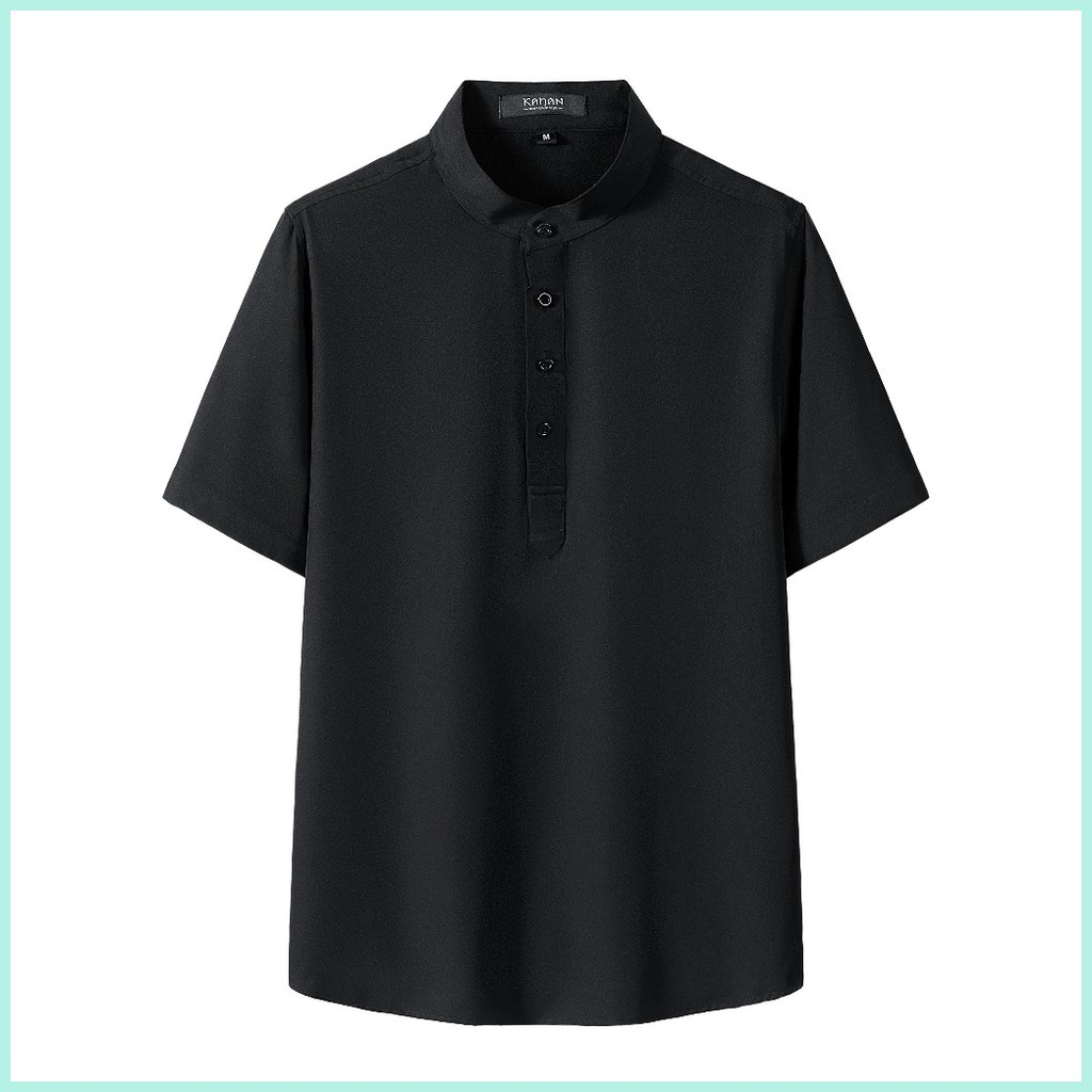 KAHAN Premium Quality Polo For Men Short Sleeves Half Buttons Cotton ...