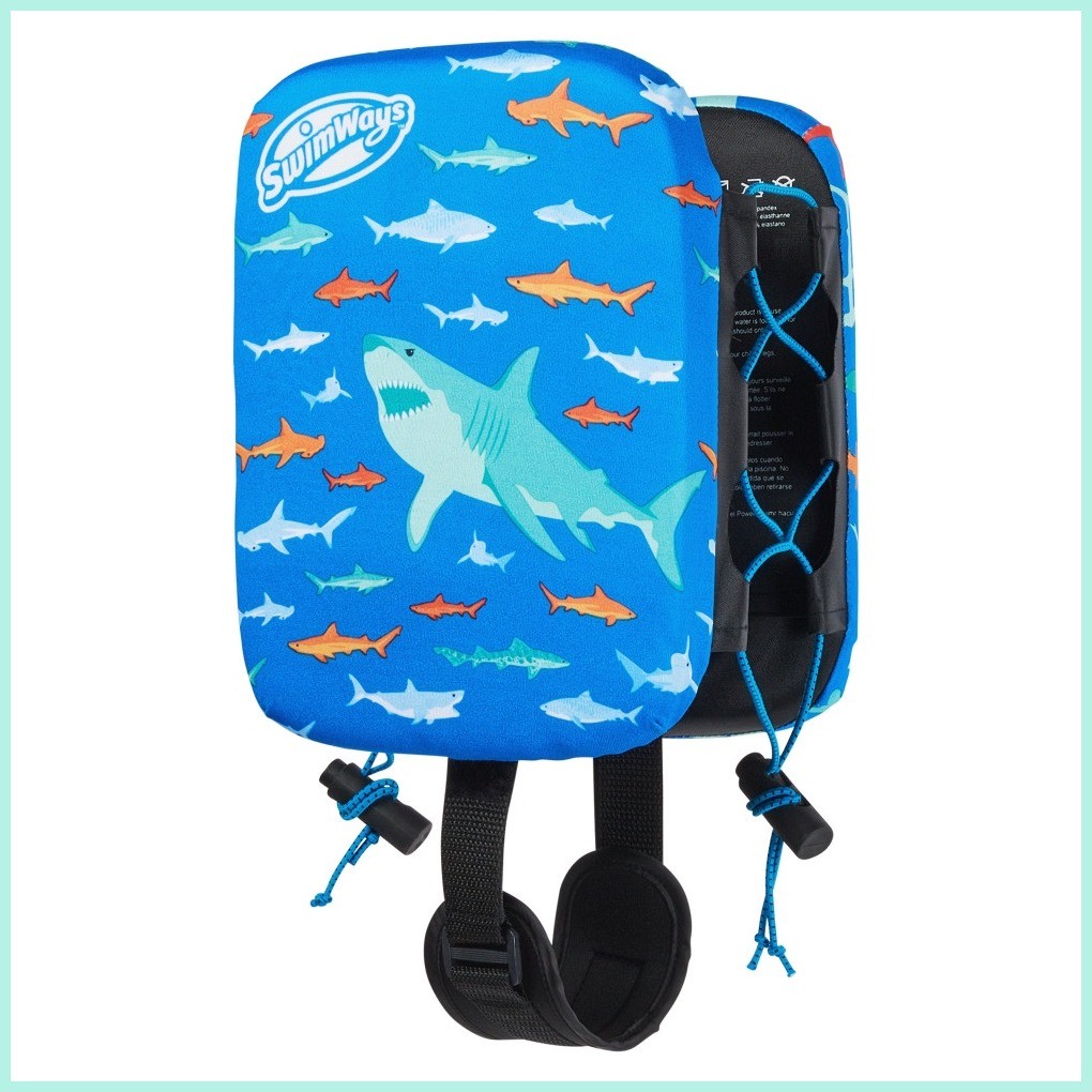 Swimways Power Swimmer Shark Print Swimming Pool Floaters, Water ...