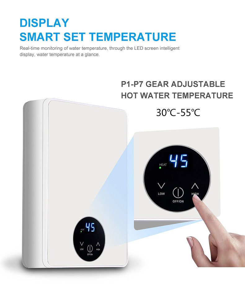 IUGA Instant Water Heater Shower Electric Heater Shower Inverter for ...