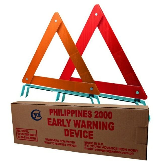 Early Warning Device Std size and weight (LTO certified) | Shopee ...