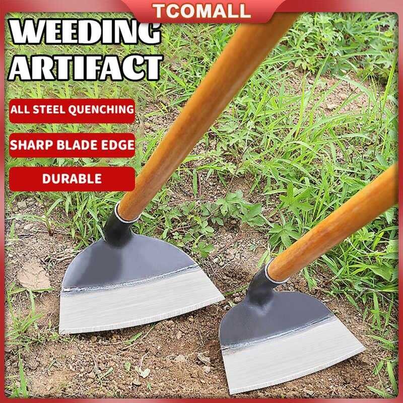 Steel Hardened Gardening Shovel Weeding Hoe Farm Rake Garden Tools ...