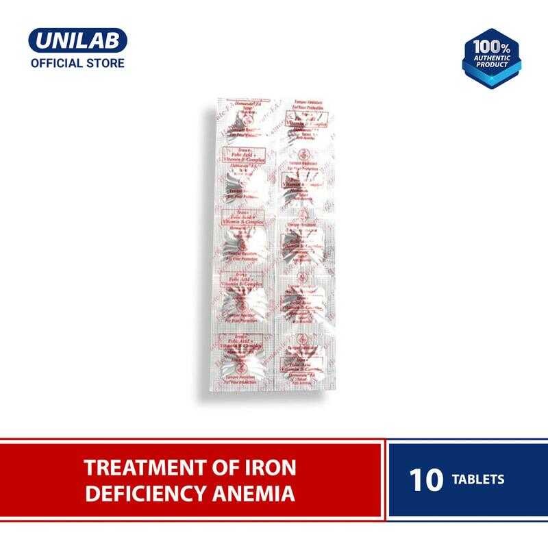 Hemarate FA 10 Tablets (Iron+Vitamin B-Complex + Folic Acid That Helps ...