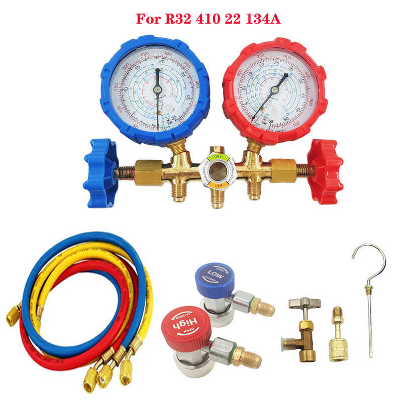 Conditioner Freon R410a R32 R404a R134a Air Conditioning Pressure Gauge ...