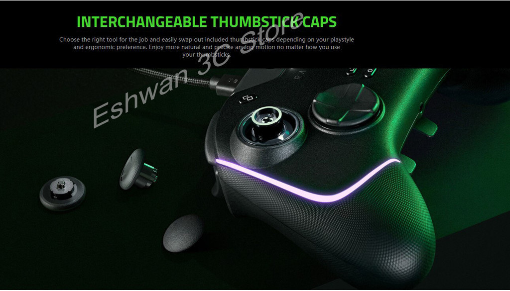 Original Razer Wolverine V2 Chroma Wired Gaming Controller for PC Xbox ...