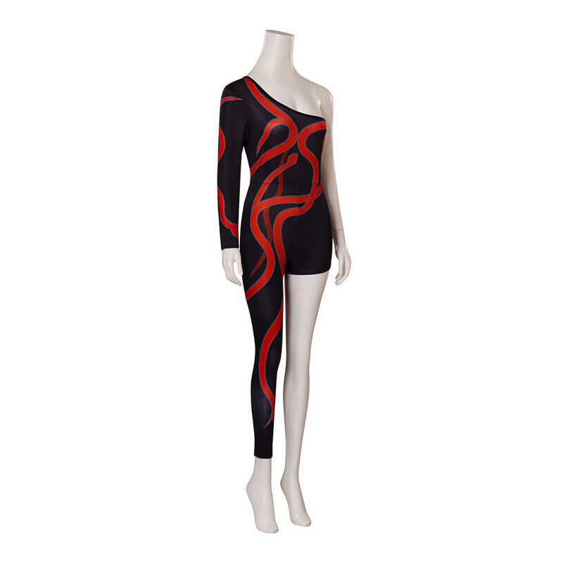 The Eras Cosplay Tour Costume Black Red Print Bodysuit Taylor Stage ...