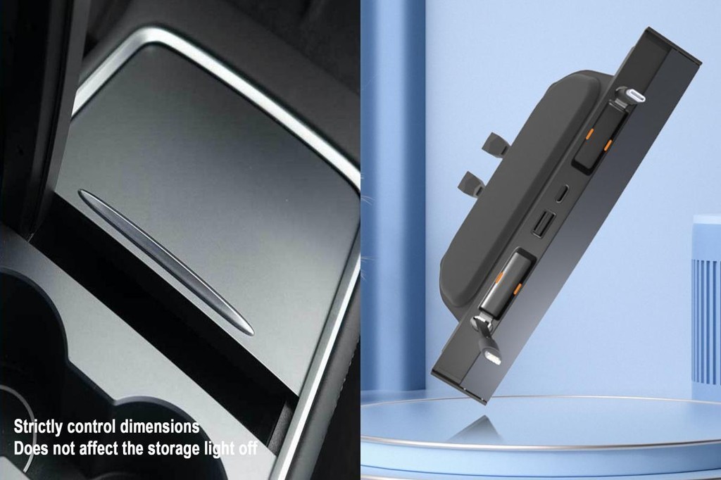 [Rm] Car Supplies Tesla Model 3/y Car Docking Station with 4 Fast ...