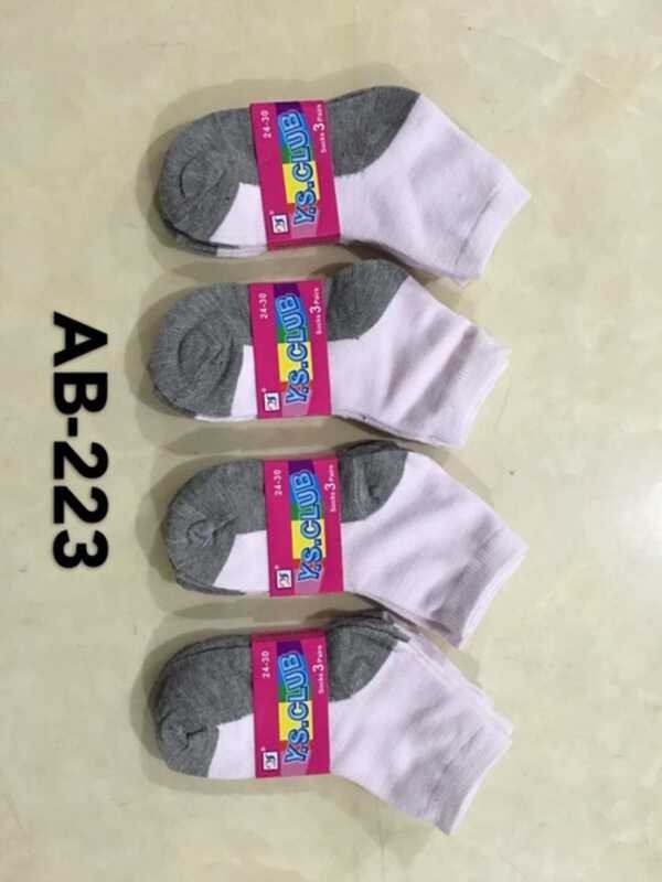Mga batang medyas itim at kulay plain | Shopee Philippines