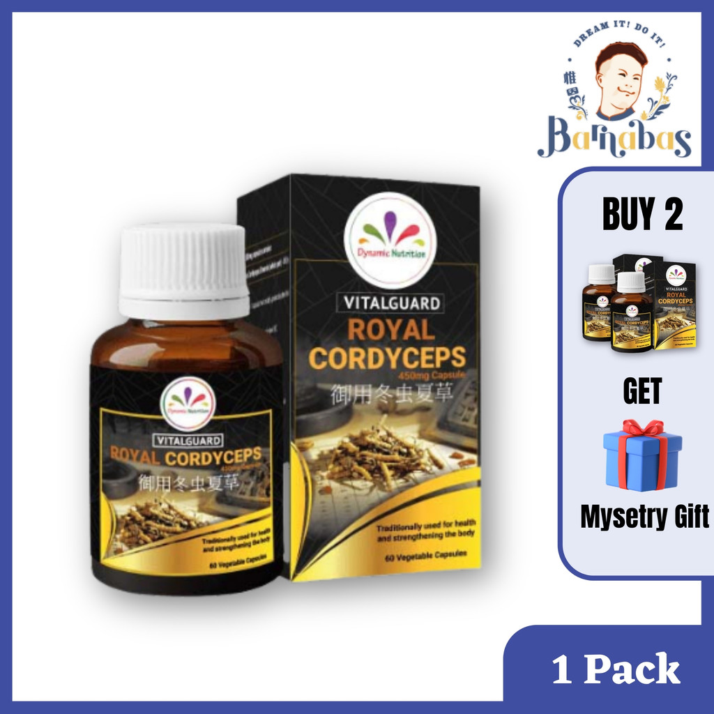 Dynamic Nutrition Vitalguard Royal Cordyceps (540mg x 60 Capsules ...