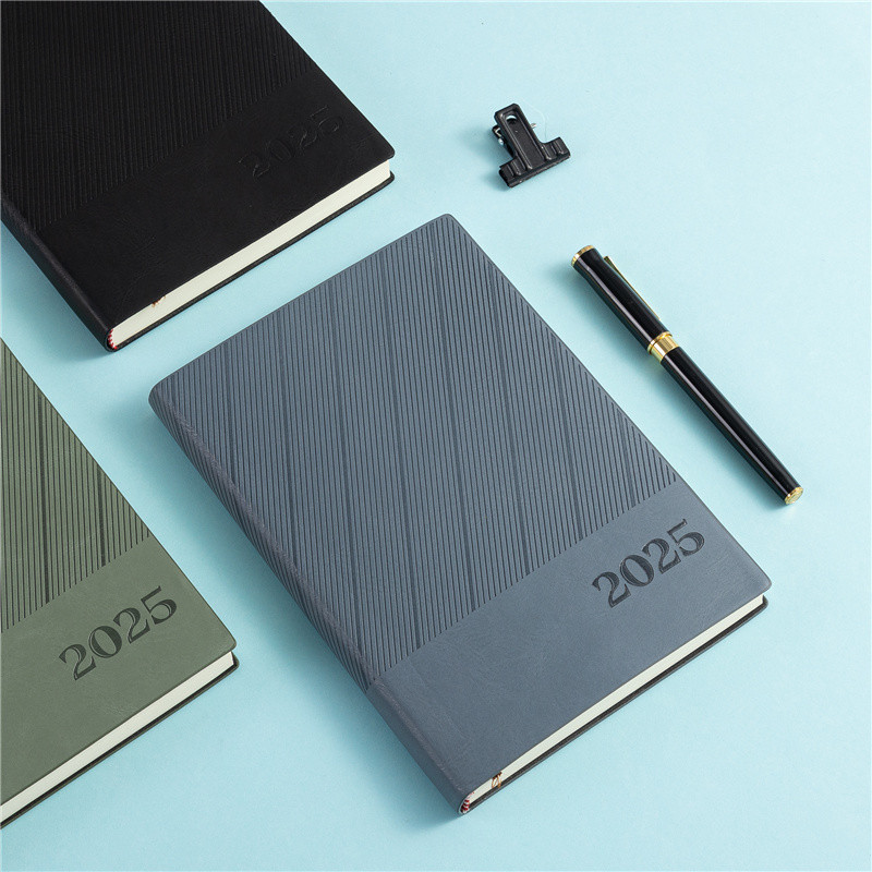 2025 Daily Planner PU Cover Agenda Schedule Notebooks Ideal for School ...