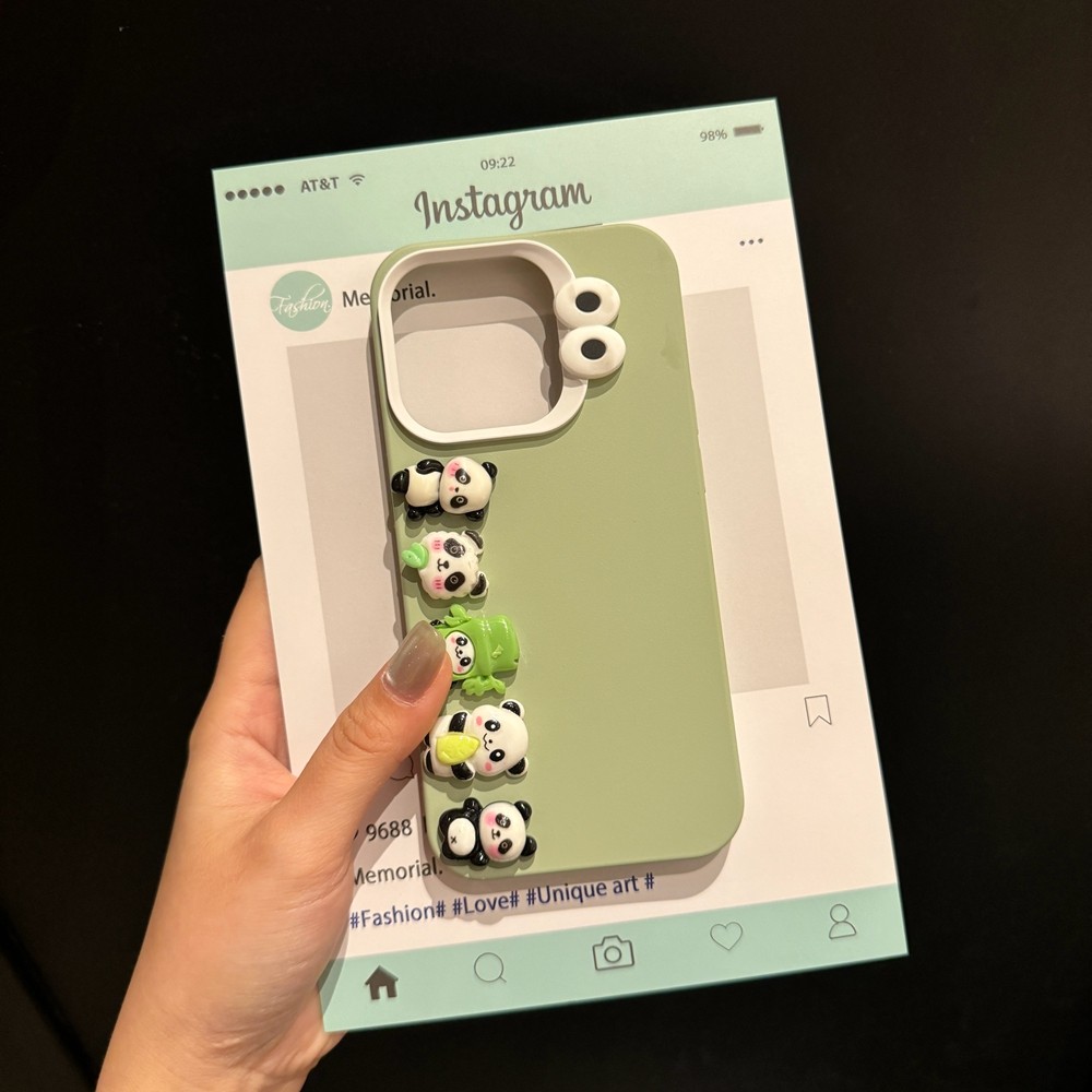 Handmade Panda Suitable for Apple 16 Phone Case IPhone 15 Promax New 13 ...