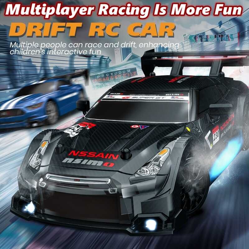 20 Remote Control Super Drift Car With LED Light 4Wd Radio RC Racing ...