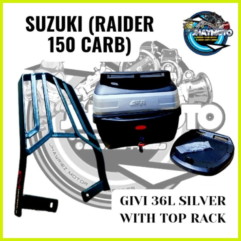 ๑ ∏ ( Raider 150 CARB ) Givi Box 36L And CMonorack Set For Suzuki ...