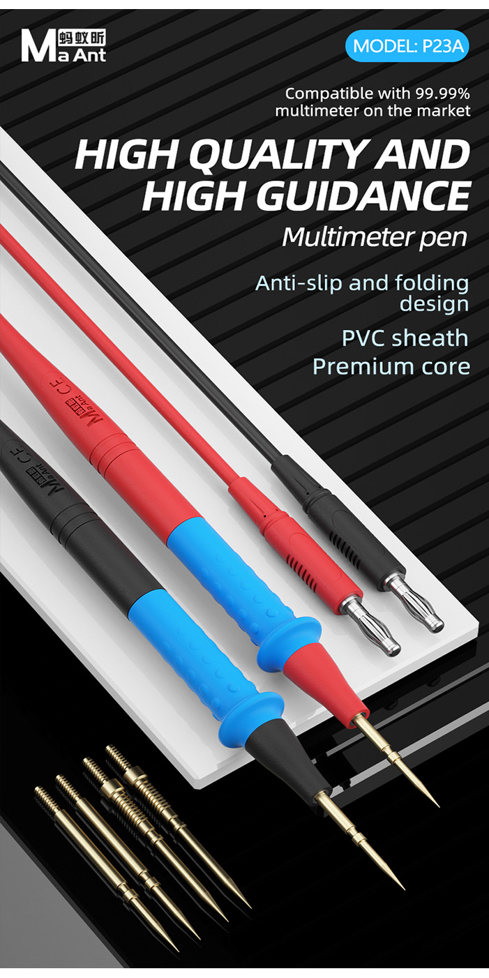 MaAnt P23A multi-purpose test pen, replaceable needle, extra hard tip ...