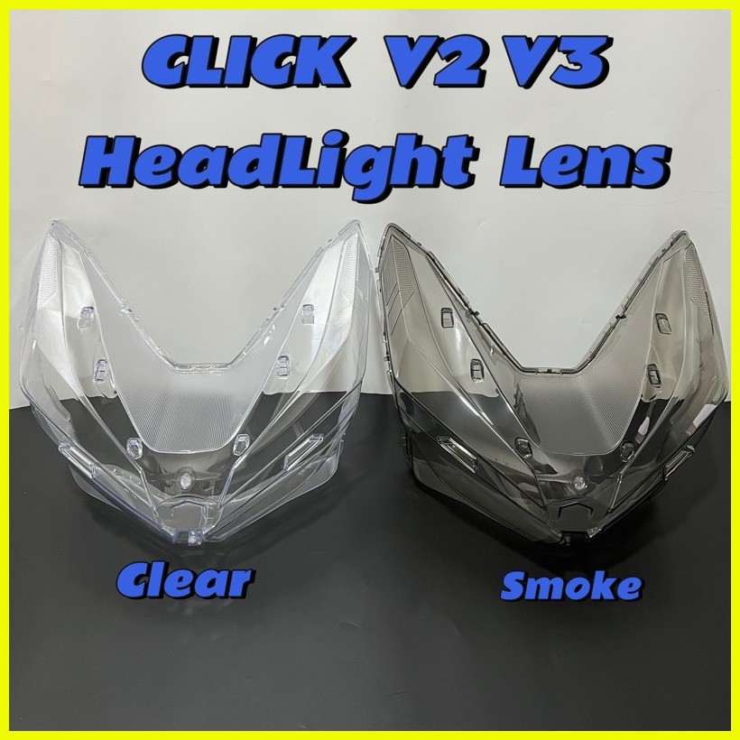 ♀ HONDA Click 125i/150i V2 V3 Headlight Lens Motorcycle lens Click ...