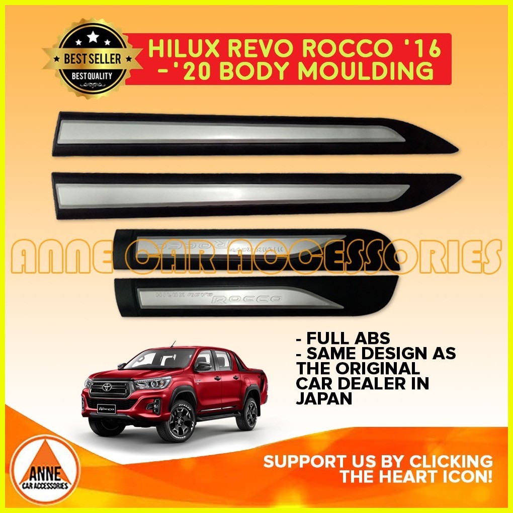 ♠ ☢ ♒ Body Moulding for Toyota Hilux Revo / Hilux Rocco 2016 - 2023 ...