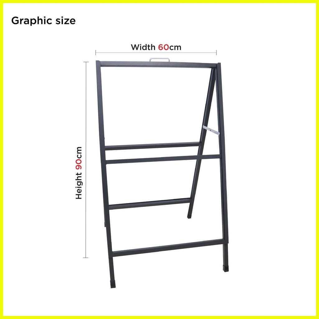 ADS Advertising Double Sided Poster Banner Stand 60cm x 90cm l Menu ...