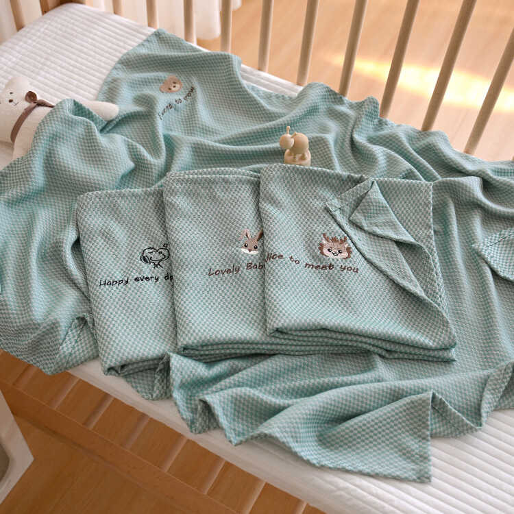 Summer Cool Baby Blanket Sleeping Cover Bamboo Fiber Ice Silk Nap Blanket Kindergarten Small ...
