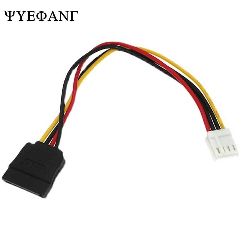 4Pin FDD ppy to 15Pin SATA Female Adapter Converter Power Leads Cable ...