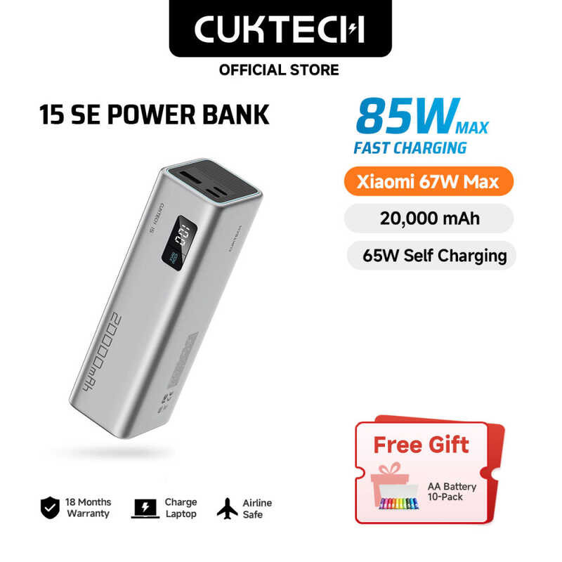 CUKTECH 15 SE 85W Max 20000Mah Powe Bank Usb-C PD 3.0 Fast Chaging ...