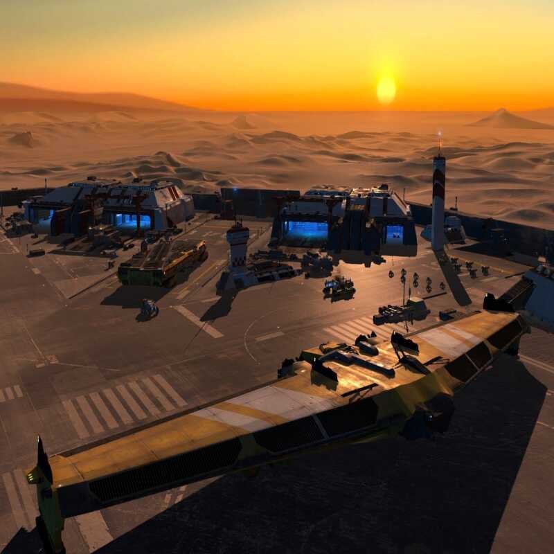 Tt Lander Er Transporter Homeworld Karak Desert Airplane Model 1/7000 ...