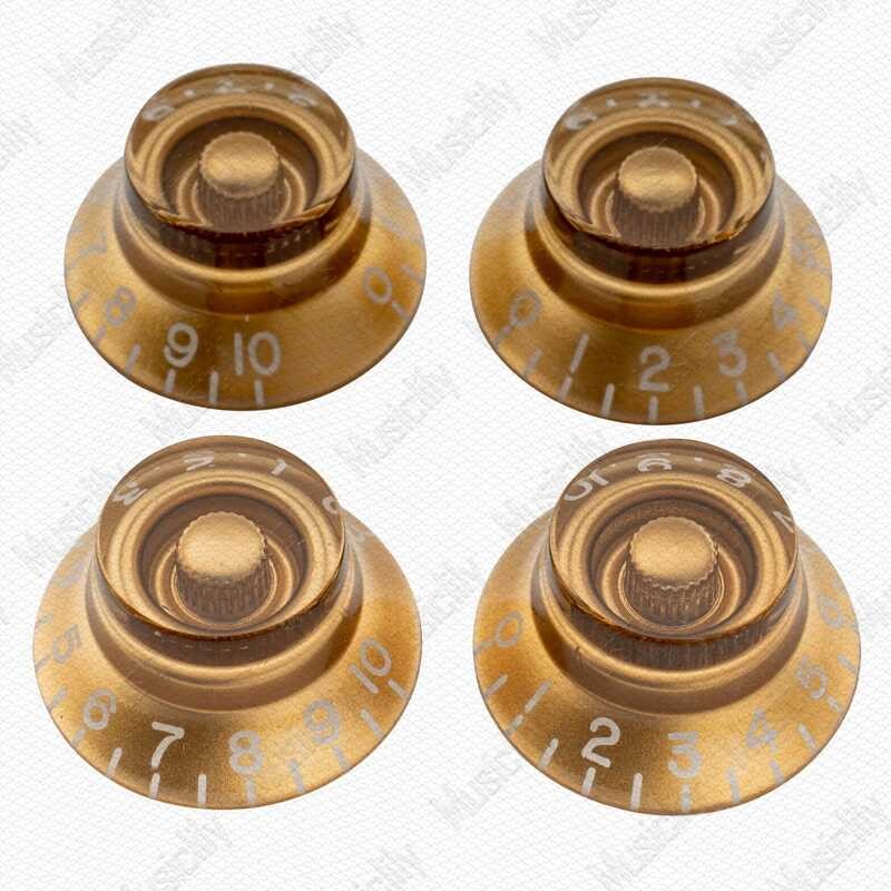 ♣ Musiclily UK LP Style Electric Guitar Potentiometer Bell Knob Set 24 ...