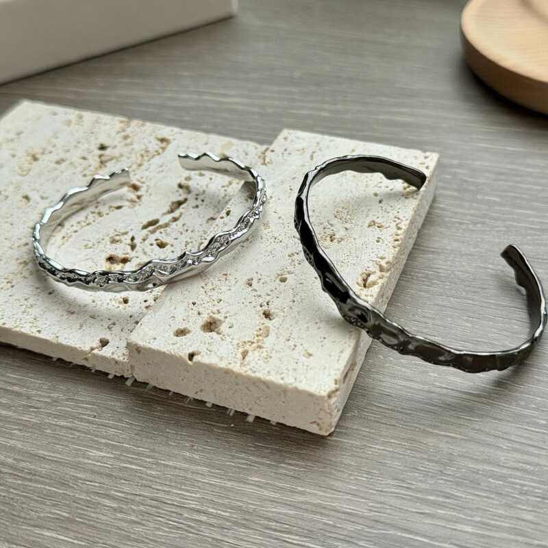 Irregular Broken Texture Texture Couple Bracelet Trendy Niche Design ...