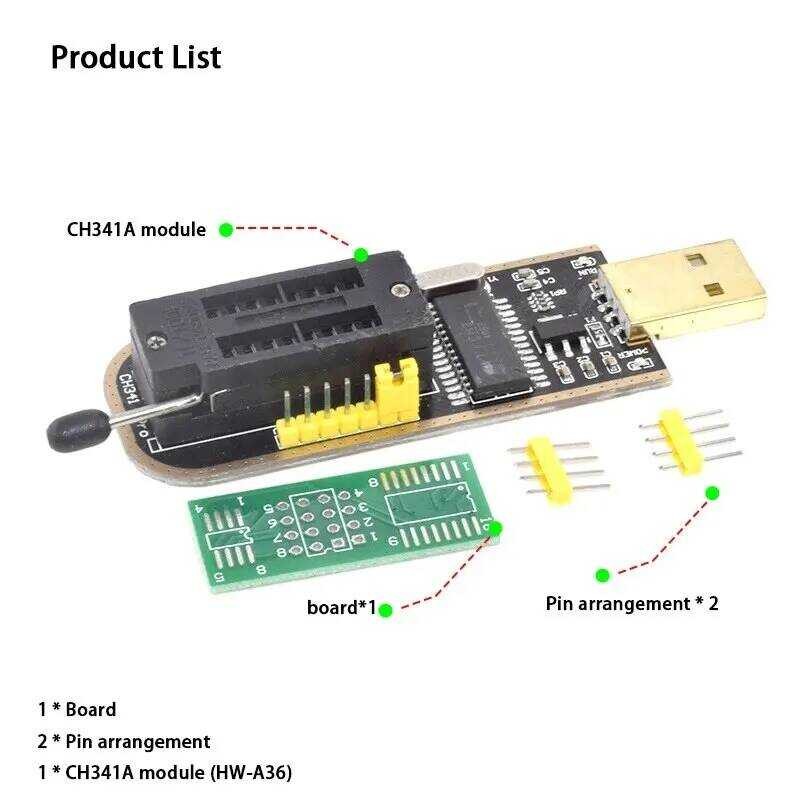 673 Tuhao Jin Ch341a Programmer USB Motherboard Routing LCD BIOS FLASH 24 25 Burner | Shopee ...