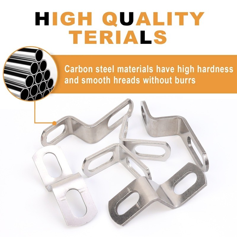 Motorcycle Exhaust Pipe Z/L-Shaped Bracket Universal Stainless Steel ...