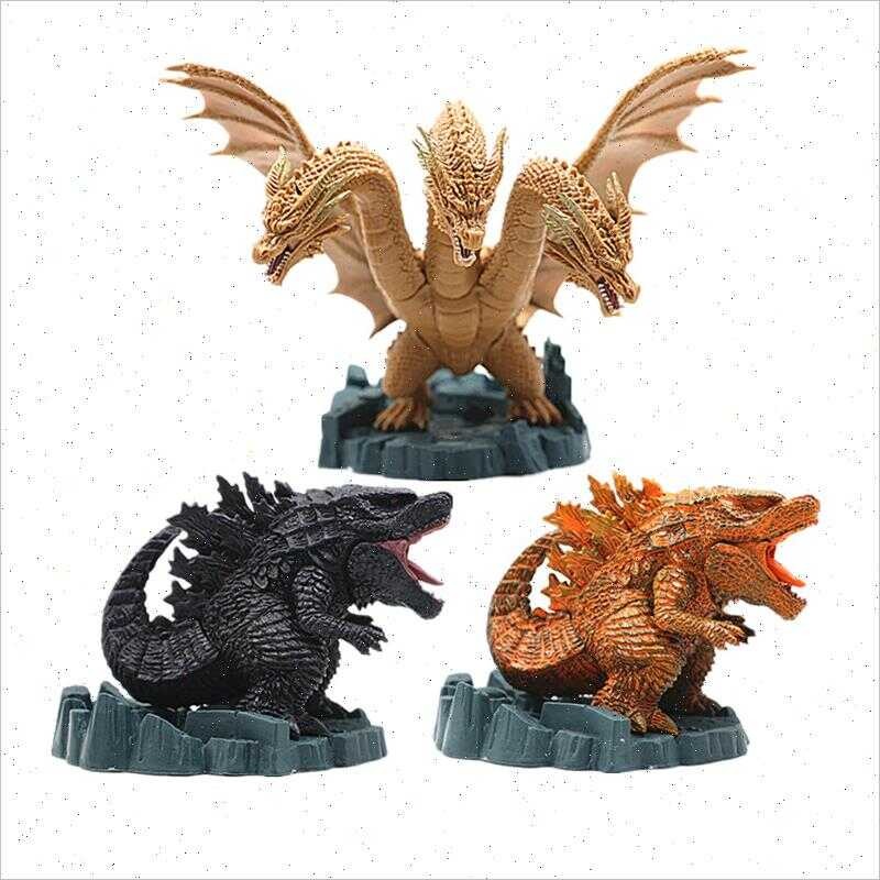 Monster Godzilla Version King Figure Model Red Lotus Brother Three ...