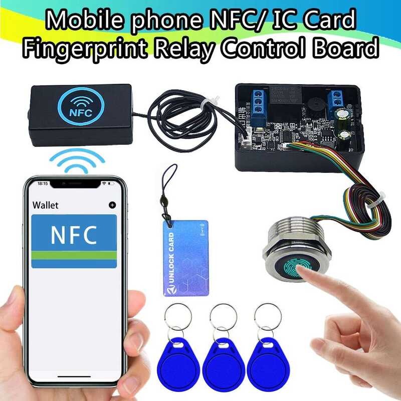 Phone Mobile NFC Induction Relay Module Dc10v-120V Fingerprint Access ...
