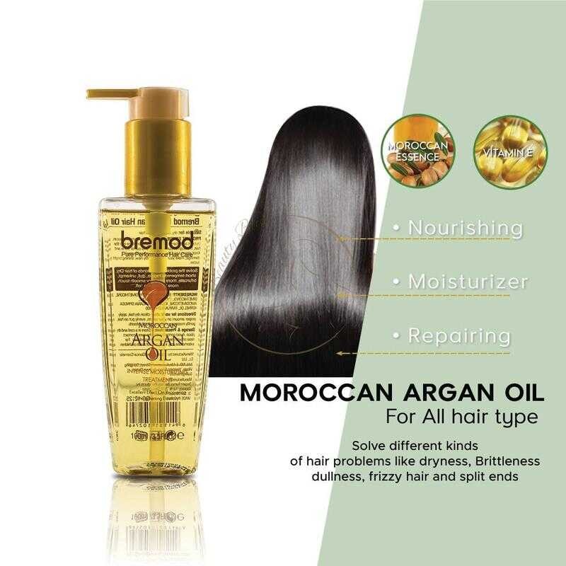 Bremod Vitamin E Argan Oil Serum 100ml Good for Dry, Frizzy, Newly ...