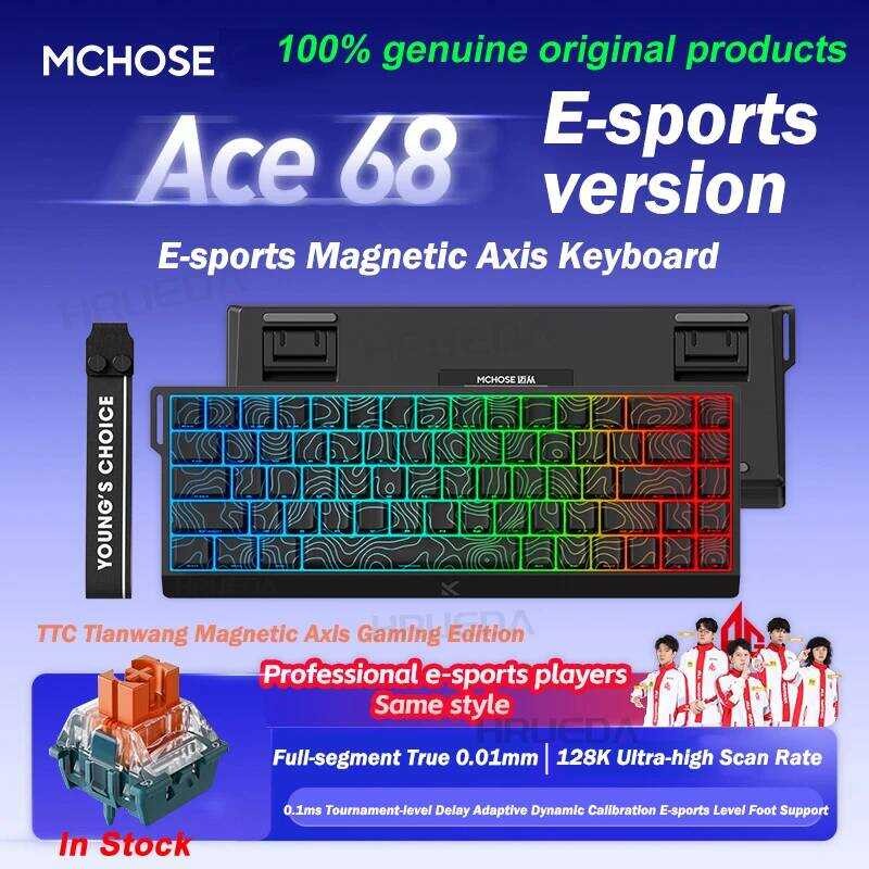 Ace ⭐Aaaaa MCHOSE 60 Pro 68 Magnetic Axis Nical Keyboard Customized ...