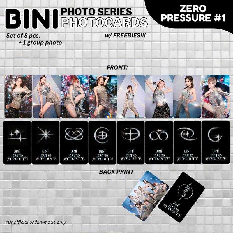 BINI Updated Photo Series Photocards With Back Print Latest Photos ...