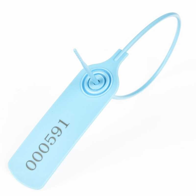 Serial Numbered Security Seals Pull-Tite Seal Tamper Proof Plastic Tags ...