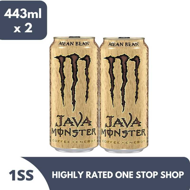 Java Monster Mean Bean Coffee + Energy Drink 443Ml X 2 15C B28 | Shopee ...