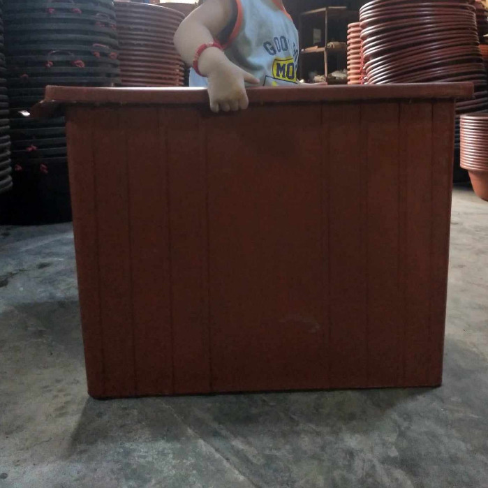 Code 538 Big Square Basin 140L RUBBERIZED DURABLE BANYERA (Fish Tub ...