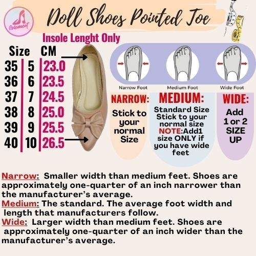 Hazel SoleMeet Women's Synthetic Pointed Toe Doll Shoes with Ribbon ...