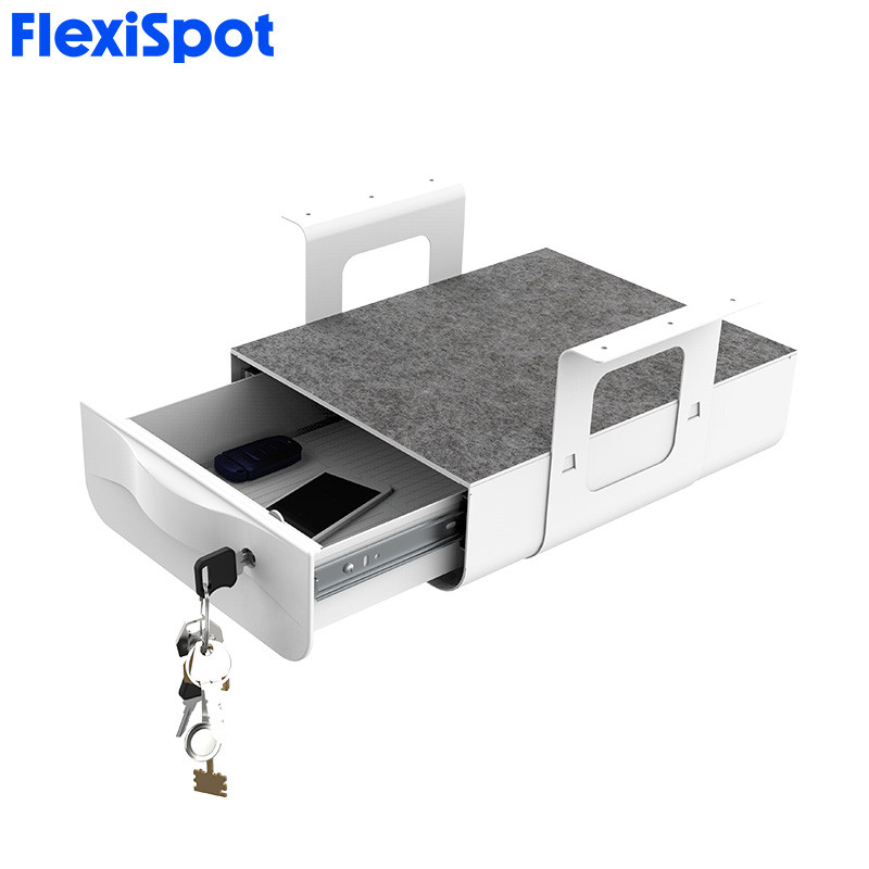 FlexiSpot Lockable Under Desk Pull-Out Drawer Sliding Storage Organizer ...