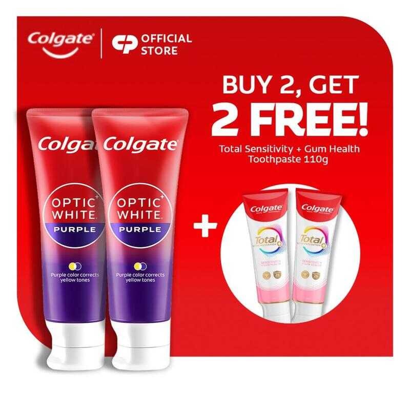 Asz-060 [Buy 2, GET 2 Free] Optic White Purple 100G Twin Pack NEW ...