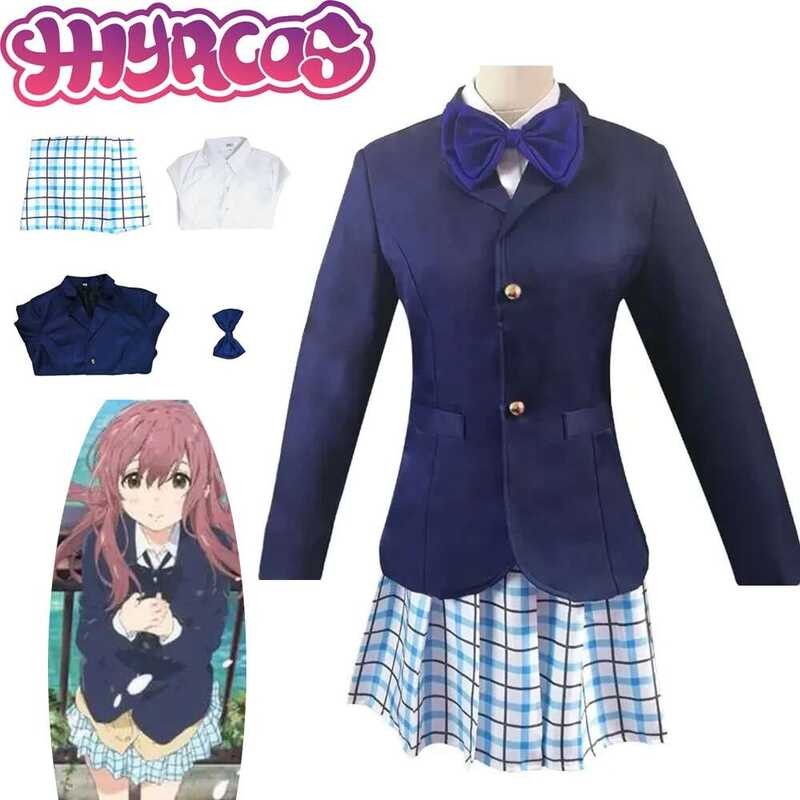 M Anime Movie A Silent Nishimiya Shouko Cosplay Costume The Shape Of ...
