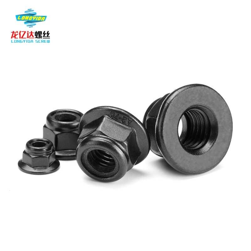Black 304 Stainless Steel Flange Anti-loosening Nut Anti-slip Flower ...